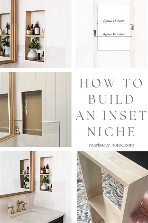 build your own inset niche in 2023 bathroom wall storage bathroom