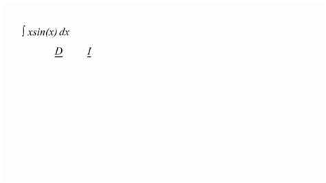 Integration By Parts Made Easy Di Method Youtube