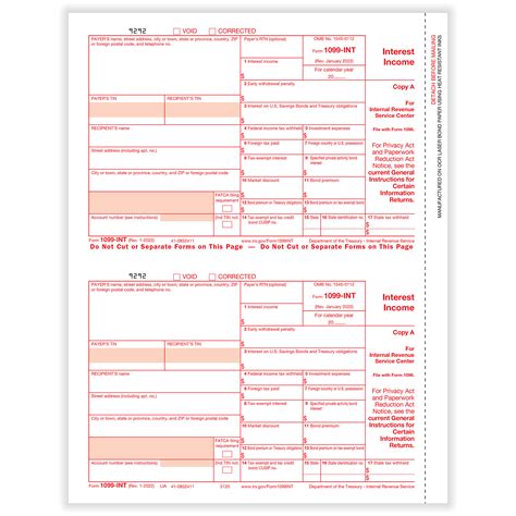 1099 Int Federal Form 1099 Int Formstax