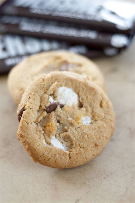 Peanut Butter S Mores Cookies Wishes And Dishes