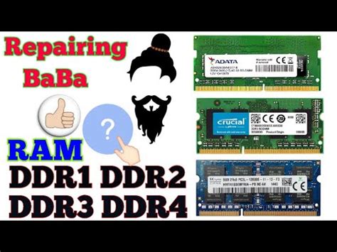 How To Identify RAM DDR1 DDR2 DDR3 DDR4 IN Motherboard By Repairing Baba 2020 YouTube