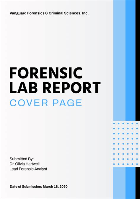 Free Lab Report Cover Page Templates To Edit Online