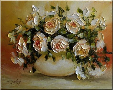 Pintura Moderna Y Fotografía Artística Pinturas De Flores Pintadas