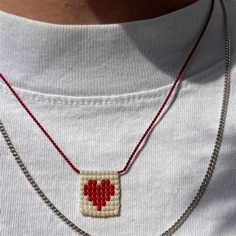 Studio Sonnet On Instagram The Red Heart Necklace Handmade With