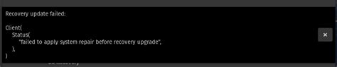 errors while updating r pop os