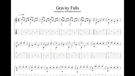 Gravity Falls Guitar Tabs Youtube