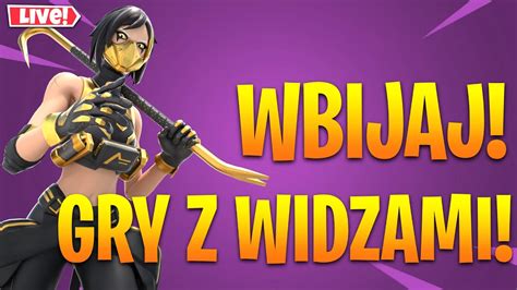 LIVE FORTNITE WBIJAJ POGRAĆ GRY Z WIDZAMI EpicPartner fortnite