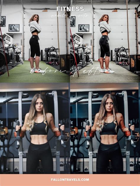 Fitness Lightroom Mobile Presets Gym Workout Photo Filter Etsy