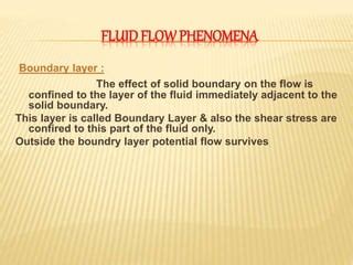Fluid Flow Phenomenon Prepared By Makhdoom Ibad Ullah Hashmi PPT