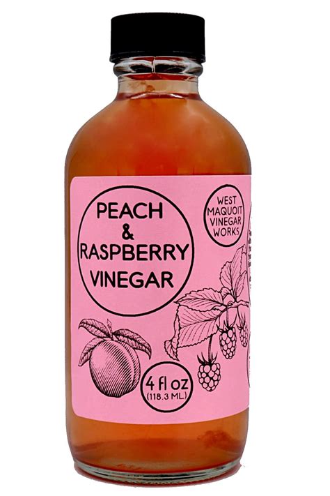 Peach And Raspberry Vinegar — West Maquoit Vinegar Works