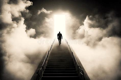 Belief In Afterlife Of Person Walking Up Stairway To Heaven Among