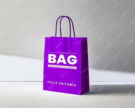 Premium Psd Shopping Paper Bag Mockup Premium Ai Generated Psd