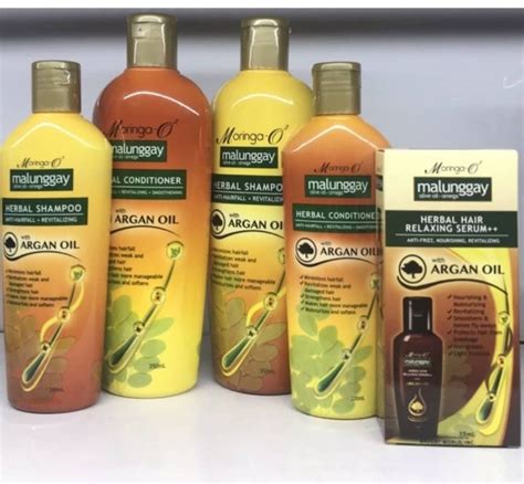 Moringa O2 Malunggay W Argan Oil Herbal Shampoo Conditioner Hair