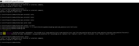 Cmd Ionic Installation Stack Overflow