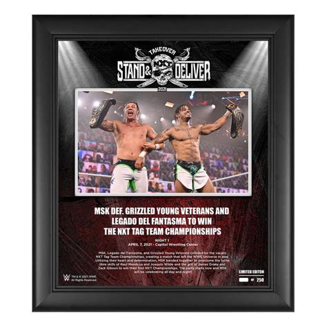 Msk Nxt Takeover Stand And Deliver 15x17 Commemorative Plaque Pro