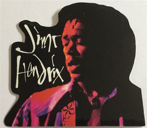 Vintage Jimi Hendrix Sticker 90s Experience Psychedelic Classic Rock