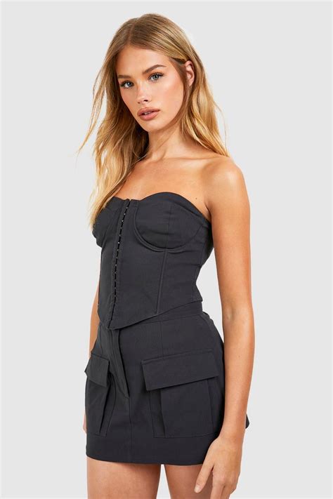 Cargo Pocket Micro Mini Skirt Boohoo Au
