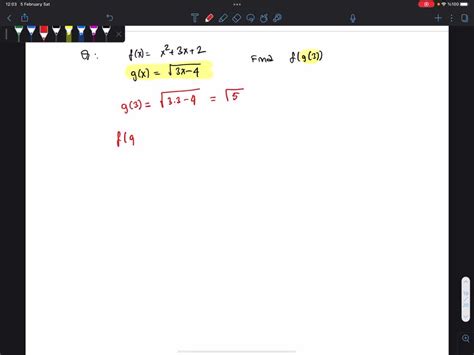 Solved Given F X X2 3x 2 Find F G 3