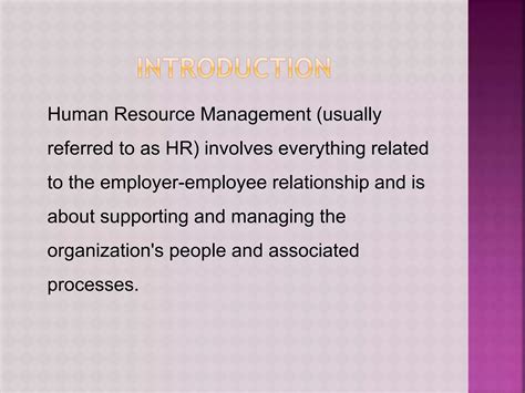 Human Resource Managment Ppt