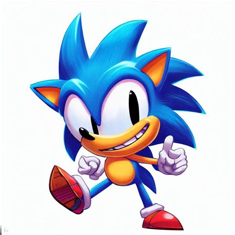 Classic Sonic By Cyantinn On Deviantart