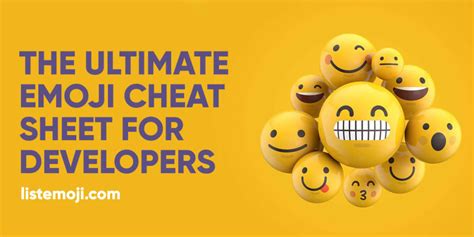 The Ultimate Emoji Cheat Sheet For Developers DEV Community