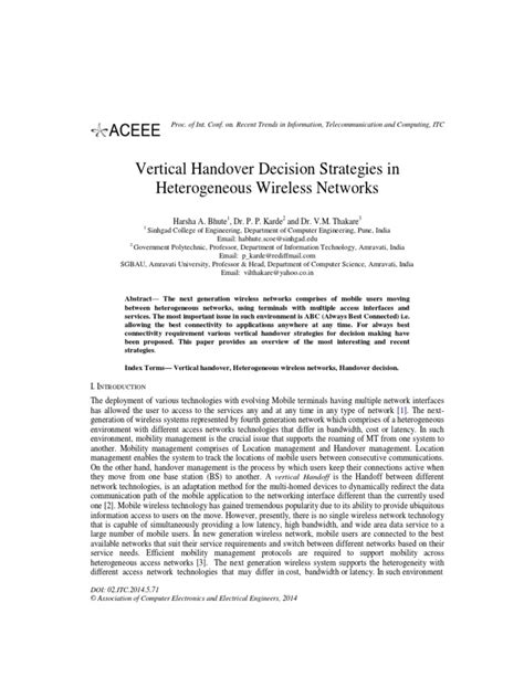 vertical handover decision strategies in heterogeneous wireless