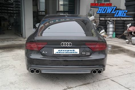 아우디 A4a5a6a7 55tdi 배기튜닝 S디퓨저 듀얼머플러셋팅 S모델변경 듀얼배기 액티브사운드 사운드부스터 하울모터스