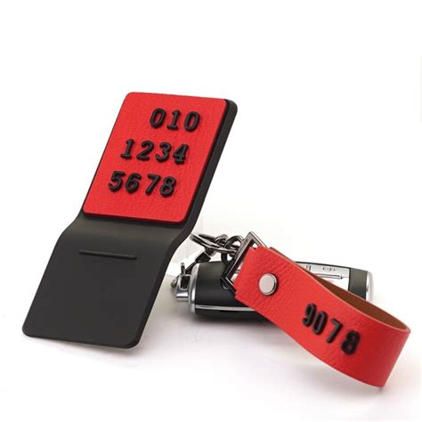 비스포크 자동차 주차번호판 키링 세트 훠링몰