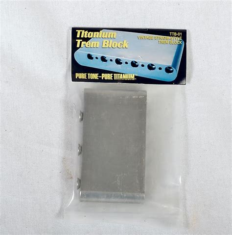 Detemple Ttb 01 Titanium Trem Block 2000s Titanium Reverb