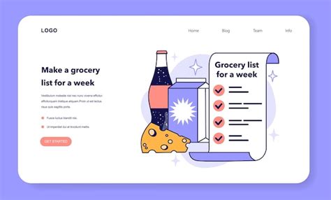 Premium Vector Make A Grocery List For A Week To Optimize Your