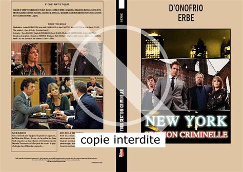 NEW YORK SECTION CRIMINELLE TV DVD Jaquettes