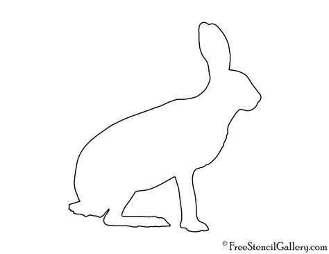 Hare Silhouette Stencil Free Stencil Gallery