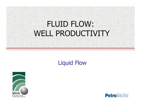 Fluid Flow Well Productivity In Oil And Gas Wells Pdf
