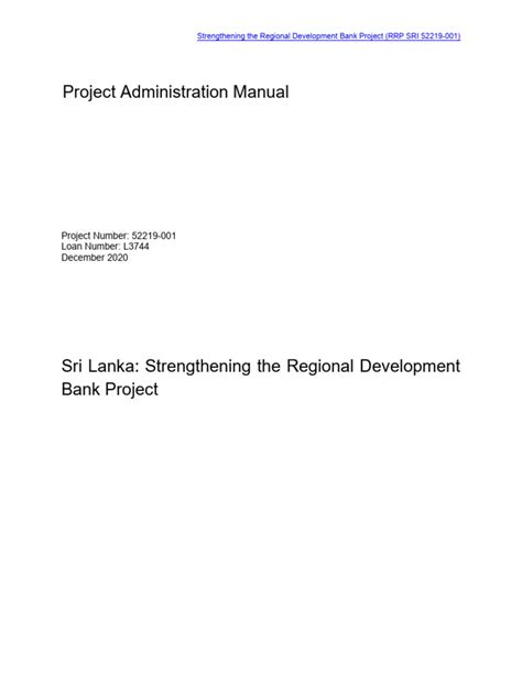 Adb Project Administration Manual Pdf Audit Asian Development Bank