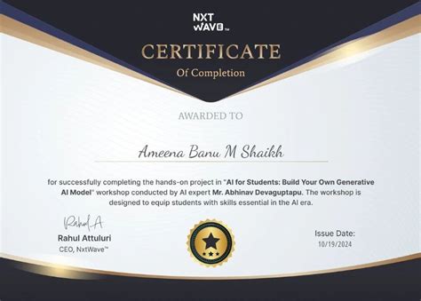 Ameena Banu Shaikh On Linkedin Nxtwave Megagenaiworkshop Generativeai Ai Workshop