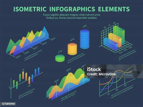 등등 정보 포인 그래픽 프레젠테이션 그래픽 통계 데이터 계층 차트 및 마케팅 바 다이어그램 3d 아이소메트릭 벡터 설계 3차원 형태에 대한 스톡 벡터 아트 및 기타 이미지