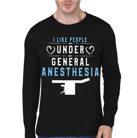 Anesthesia Full Sleeve T Shirt Swag Shirts