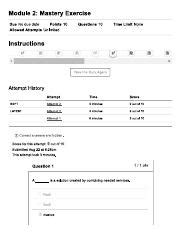 Module 2 Mastery Exercise 2 Pdf Course Hero
