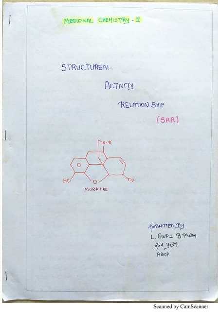 Structural Activity Relationship Sar Pdf