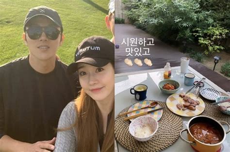 Chosun Online 朝鮮日報 「双子妊娠」ソン・ユリ、夫と「バーベキュー・デー」チゲも忘れずに