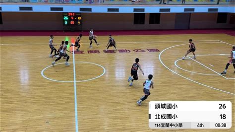 頭城國小vs北成國小（114年宜蘭縣中小學籃球賽） Youtube