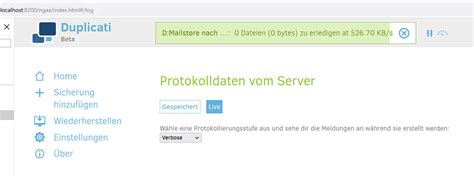 duplicati on windows stucks support duplicati