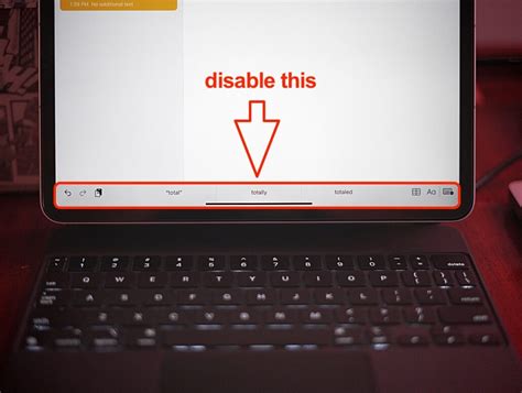 How To Disable The Keyboard Touch Bar On IPad IPad Air IPad Pro