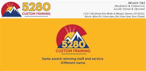 5280 Custom Framing Picture Framing In Denver