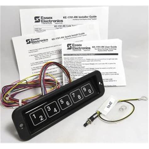 Essex Ke 1701bh Electronics Keyless Entry Numeric Pad Blue