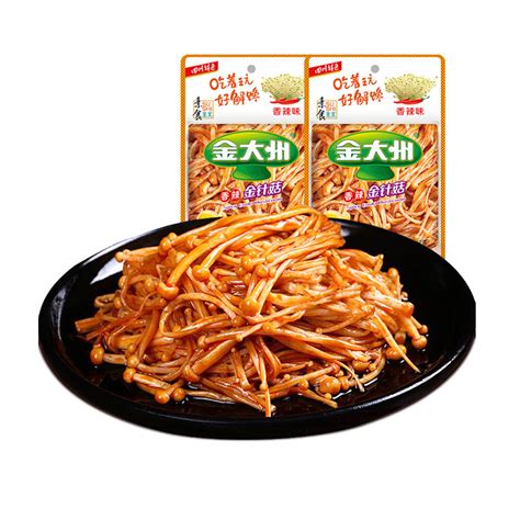 金大州香辣金针菇60g 5包大包装好货佐餐金大洲休闲零食麻辣小吃 虎窝淘