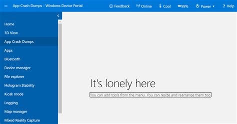 使用 Windows 设备门户 Mixed Reality Microsoft Learn