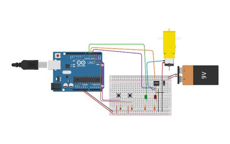 Circuit Design Circuito 3 Arranque De Motor Con Pulsadores Tinkercad
