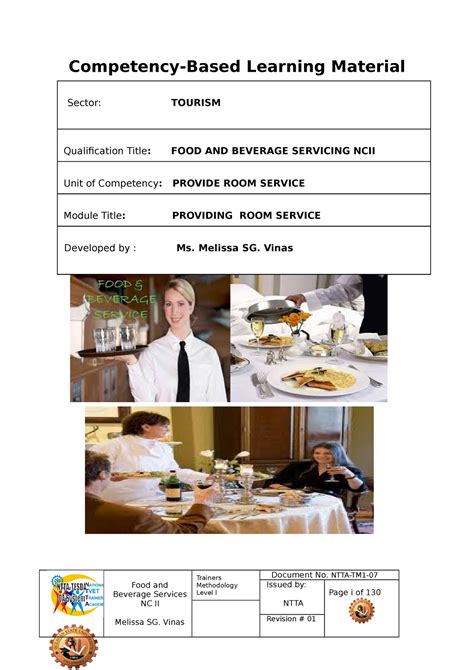 Sample CBLM Fbsncii Learning Insight 1 EXP206 PRACTICE MATERIALS ONLY