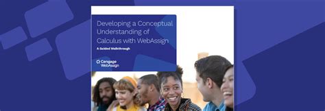 Developing A Conceptual Understanding Of Calculus With Webassign Guide